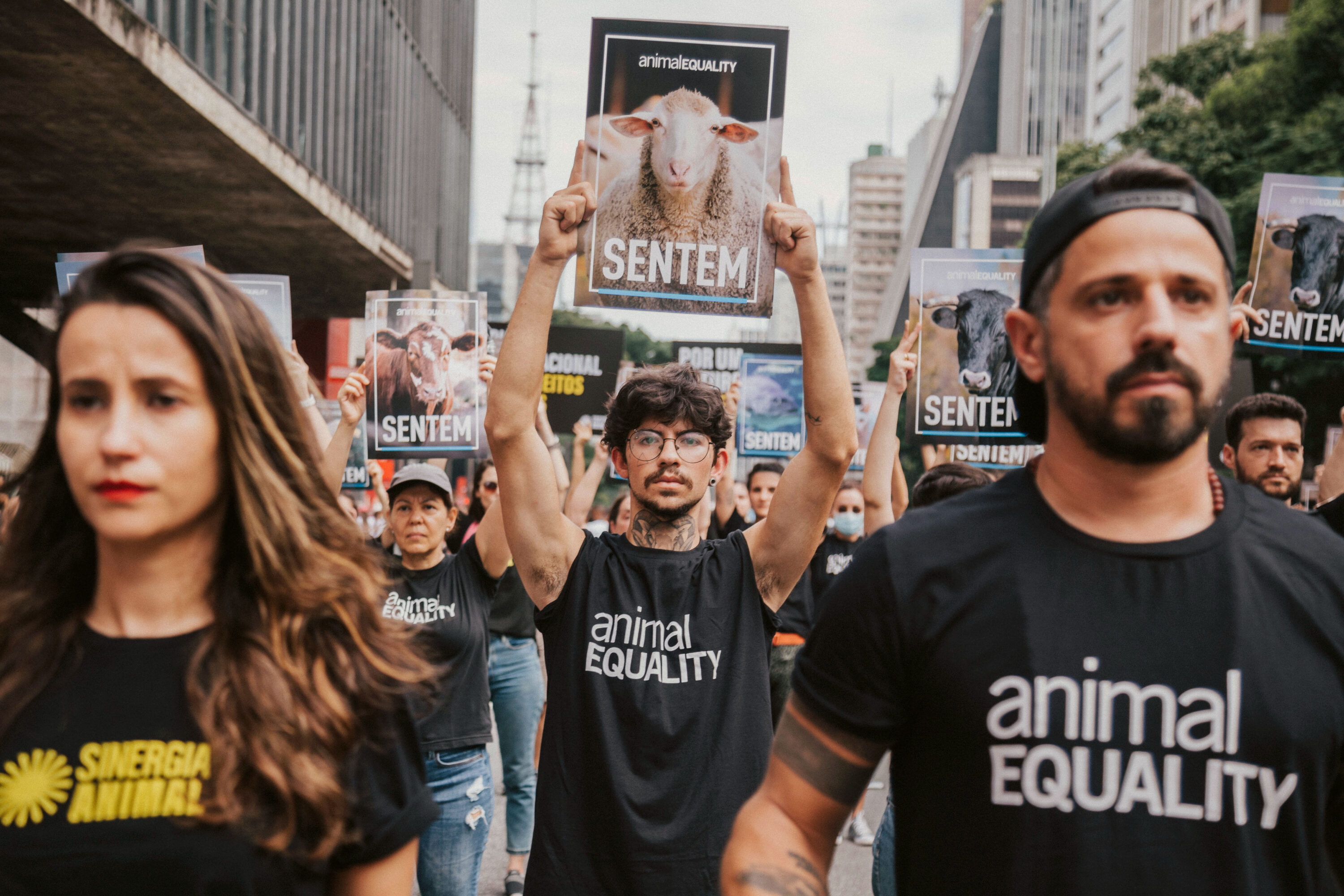 Animal Equality realiza tradicional protesto sobre o Dia Internacional ...